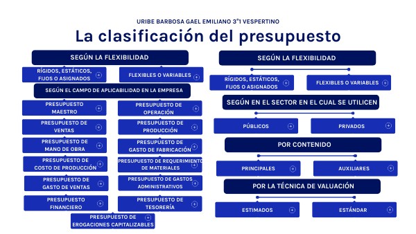 La clasificación del presupuesto | Genially