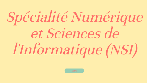 Présentation NSI | Genially