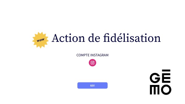 action de fidélisation diapo | Genially