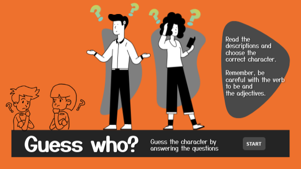 Guess who Activity | Genially