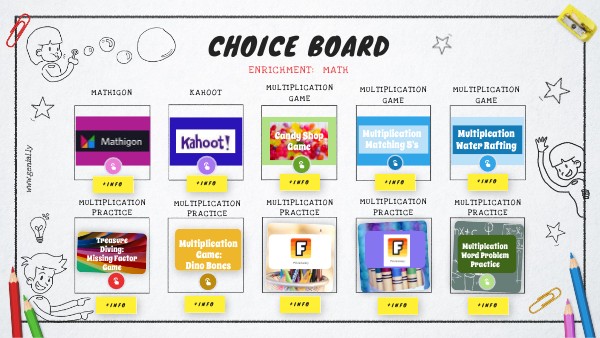 Enrichment Choice Board (ALL)