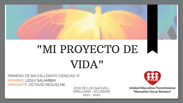 Mi proyecto de vida | Genially