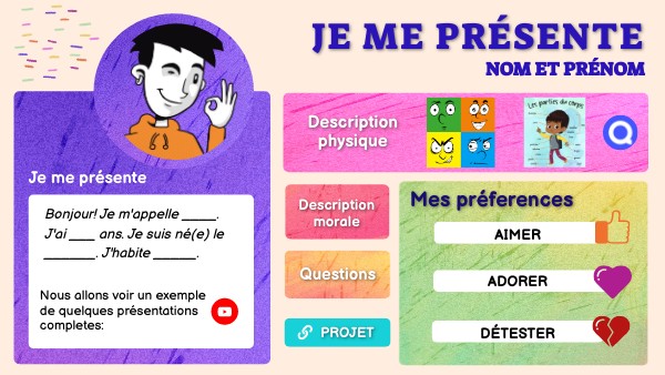 Je me présente | Genially