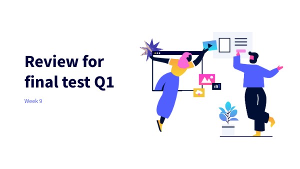 Final test review Q1 | Genially