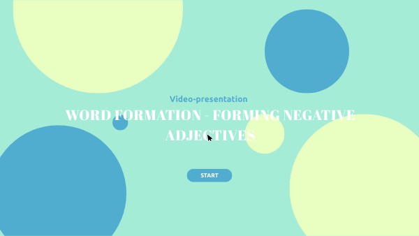 negative prefixes - adjectives | Genially