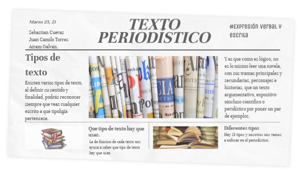 TEXTO PERIODISTICO | Genially