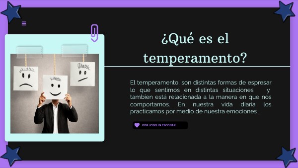 EL TEMPERAMENTO-JOSELIN ESCOBAR.