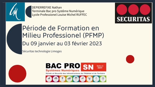 Présentation PFMP 6 Sécuritas | Genially