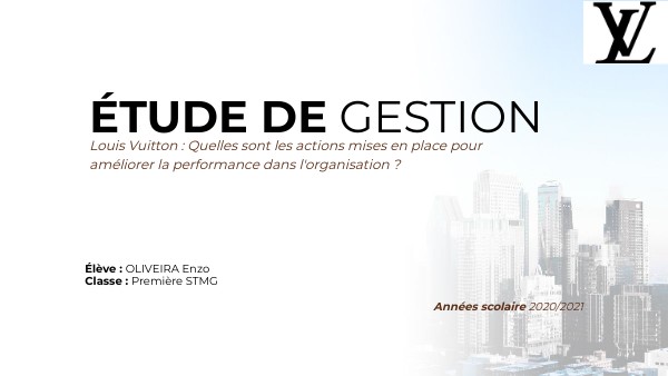 Étude de Gestion : Louis Vuitton | Genially