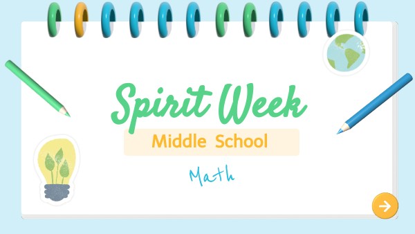 Spirit Week Math | Genially