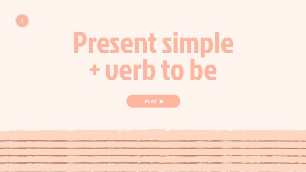 Present simple + verb to be | Genially