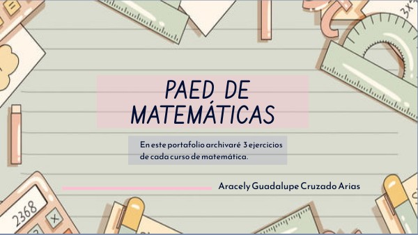 PAED MATEMÁTICAS III BIMESTRE