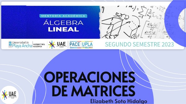 OPERACIONES DE MATRICES | Genially
