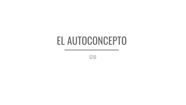 AUTOCONCEPTO | Genially