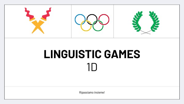 LINGUISTIC GAMES