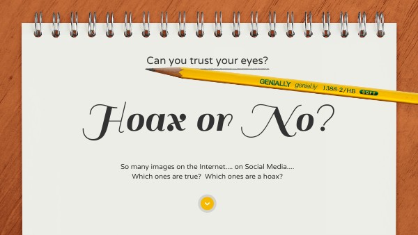Hoax or No | Genially