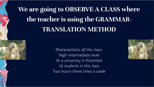 GRAMMAR TRANSLATION METHOD APPLIED LINGUISTICS | Genially