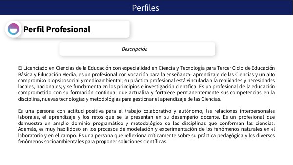 Perfil Profesional | Genially