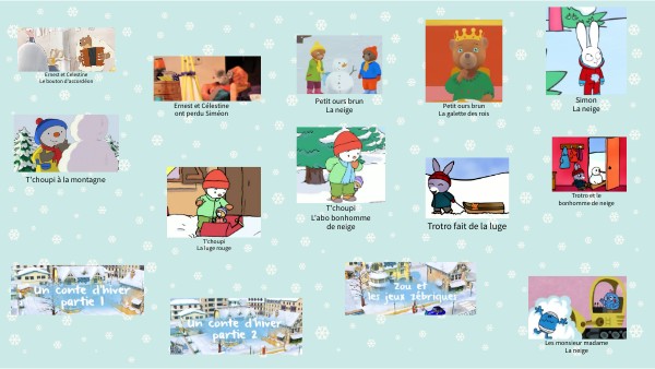 Dessins animés hiver