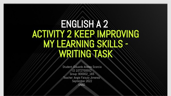 TASK 1 ENGLISH A2