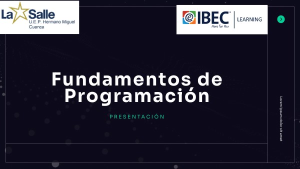 Clase 01: Fundamentos de Programación | Genially