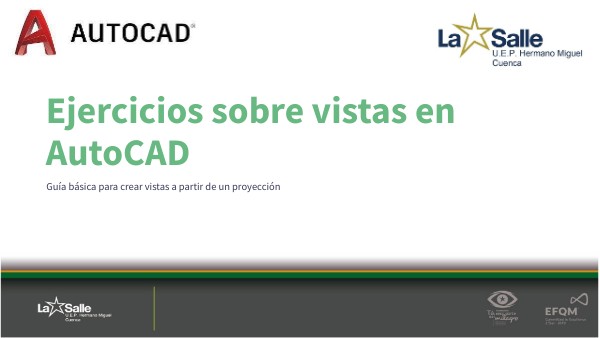 Ejercicios sobre vistas en AutoCAD | Genially