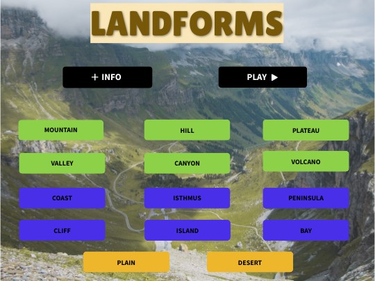 Session 1 - Landforms