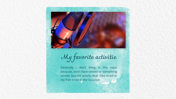 My favorite activity