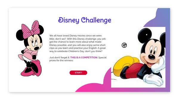 DISNEY CHALLENGE