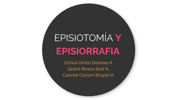 EPISIOTOMÍA Y EPISIORRAFIA | Genially