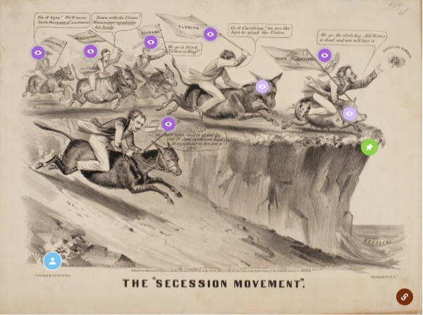 The "Secession Movement" interactive image