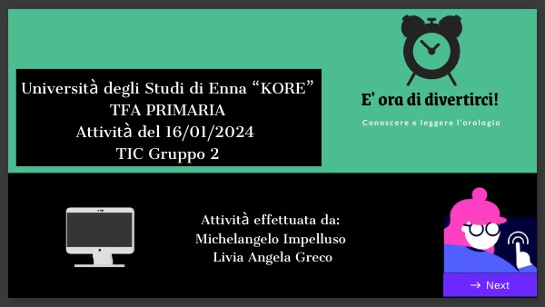 E' ora di divertirci! Attività TIC 16/01/2024 | Genially