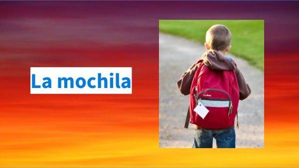 LECTURA LA MOCHILA
