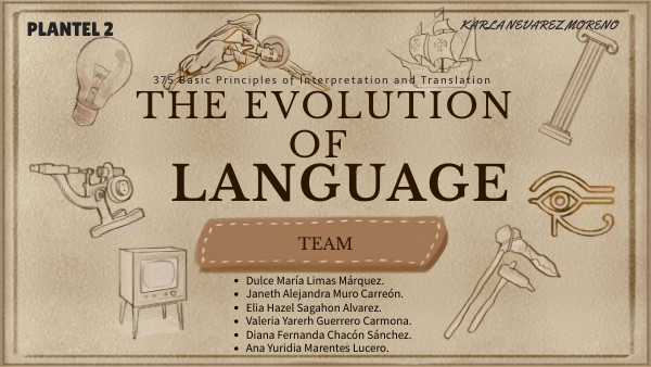 The evolution of language | Genially