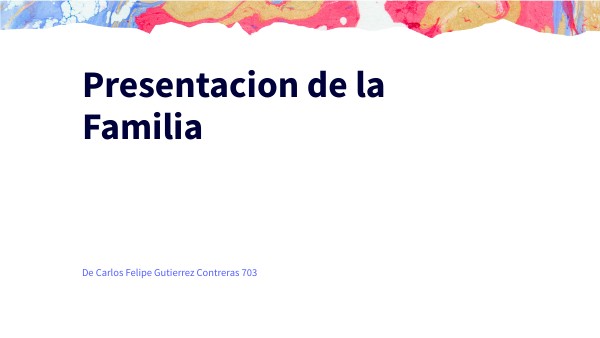 Presentación de la familia | Genially