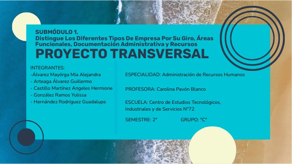 Proyecto de Transversalidad | Genially