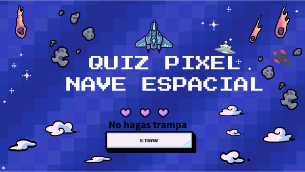 QUIZ PIXEL NAVE ESPACIAL