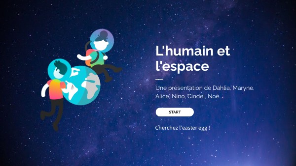 L'homme face à l'espace | Genially