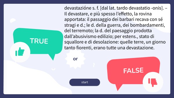 TRUE OR FALSE | Genially