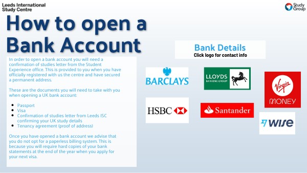 Opening A Bank Account | Genially