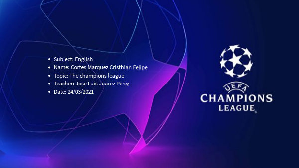 The UEFA champions league