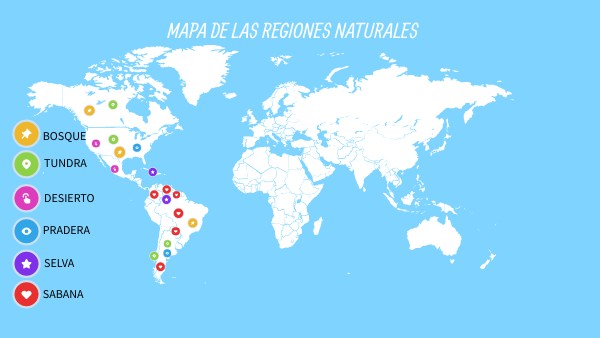 MAPA DE LAS REGIONES NATURALES