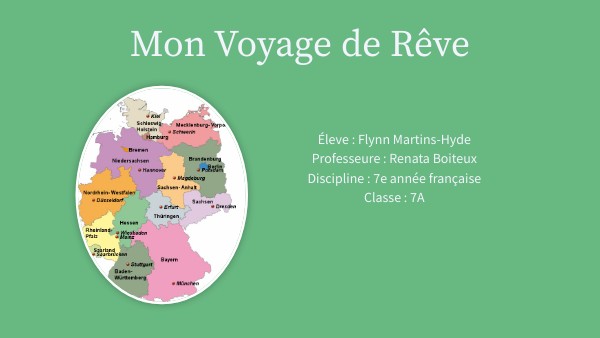 Mon Voyage de Rêve | Genially