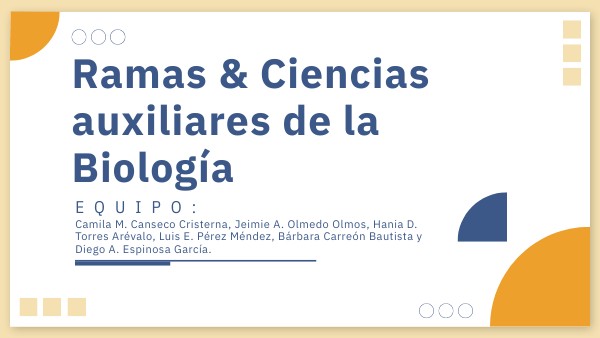 PRESENTACIÓN biología