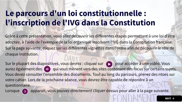Parcours - loi constitutionnalité IVG