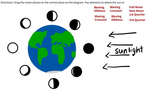 Moon Phase Activity | Genially