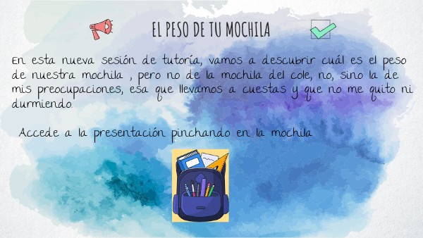 LA MOCHILA | Genially