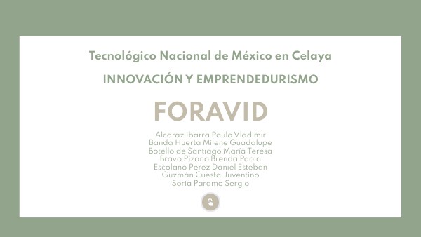 Proyecto Final FORAVID