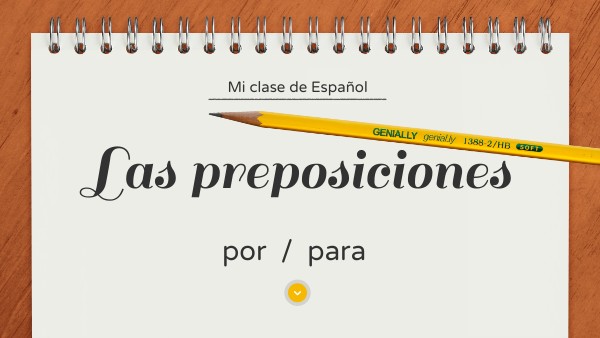 QUIZ preposiciones | Genially