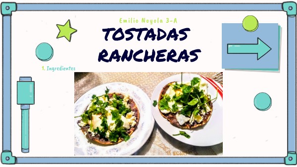 RECETA TOSTADAS RANCHERAS EMILIO NOYOLA 3-A | Genially